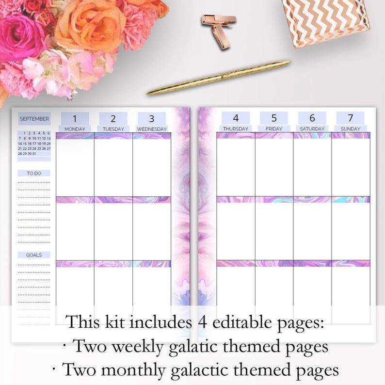 Classic Happy Planner Printable Monthly and Weekly Planner - Etsy