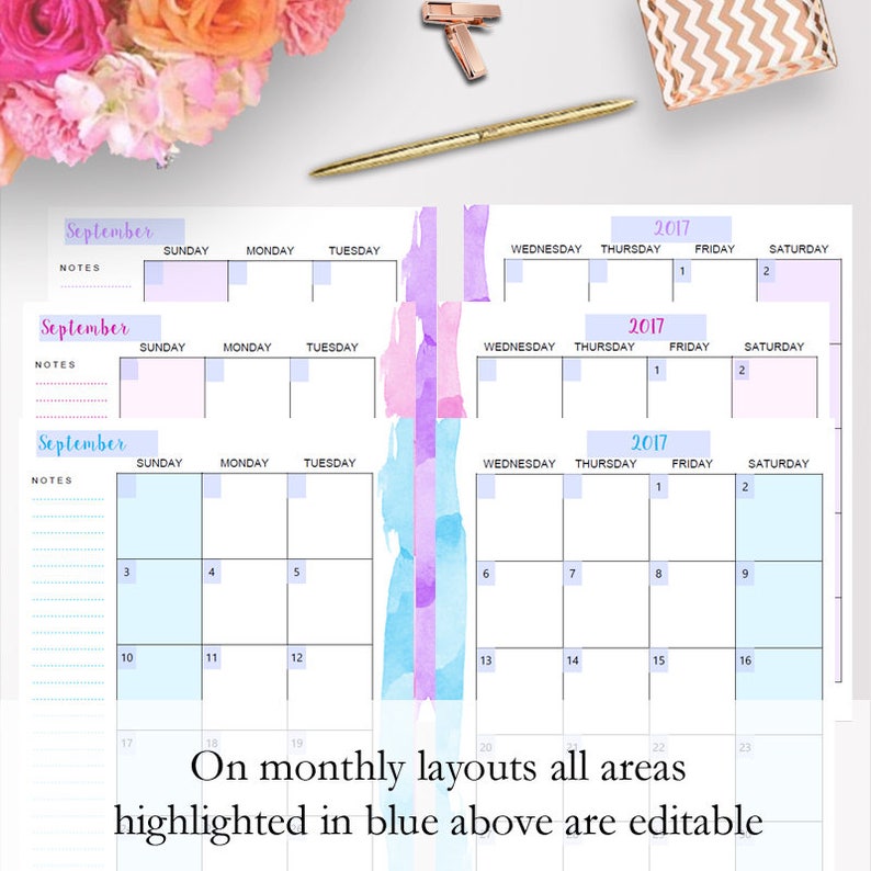 Classic Happy Planner Weekly Template and Monthly Planner - Etsy