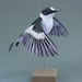 Template Papercraft Flycatcher in Flight. - Etsy