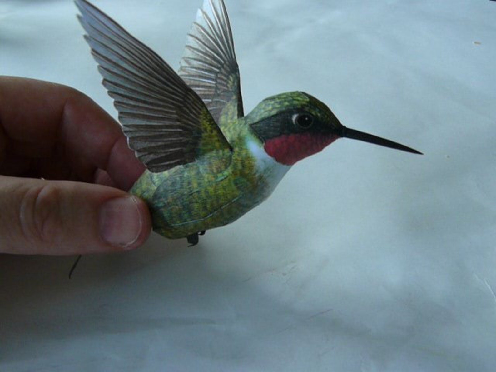 Template Paper Hummingbird - Etsy