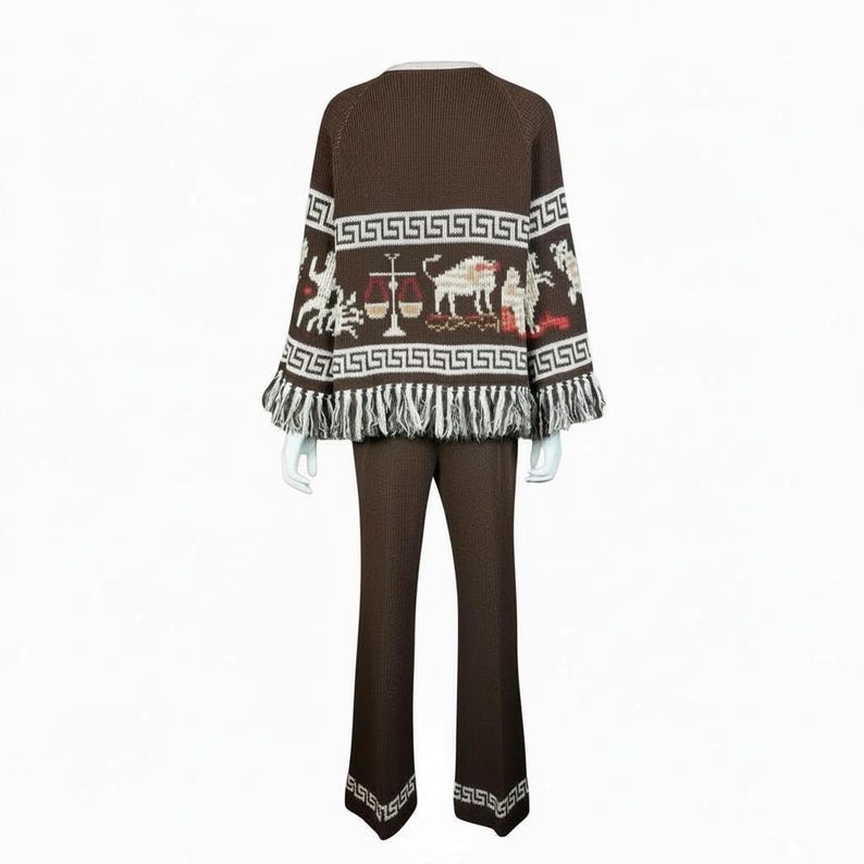 RARE Vintage Zodiac Sweater PANTS Matching Set | 60s 70s Astrology ...