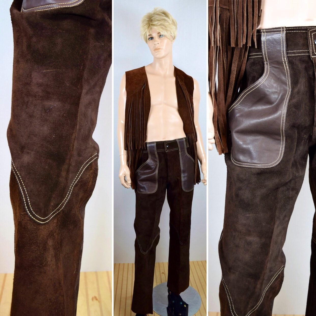 Vintage Men's Size 32 x 31 Rocker Jim Morrison Style ~ Silton ...