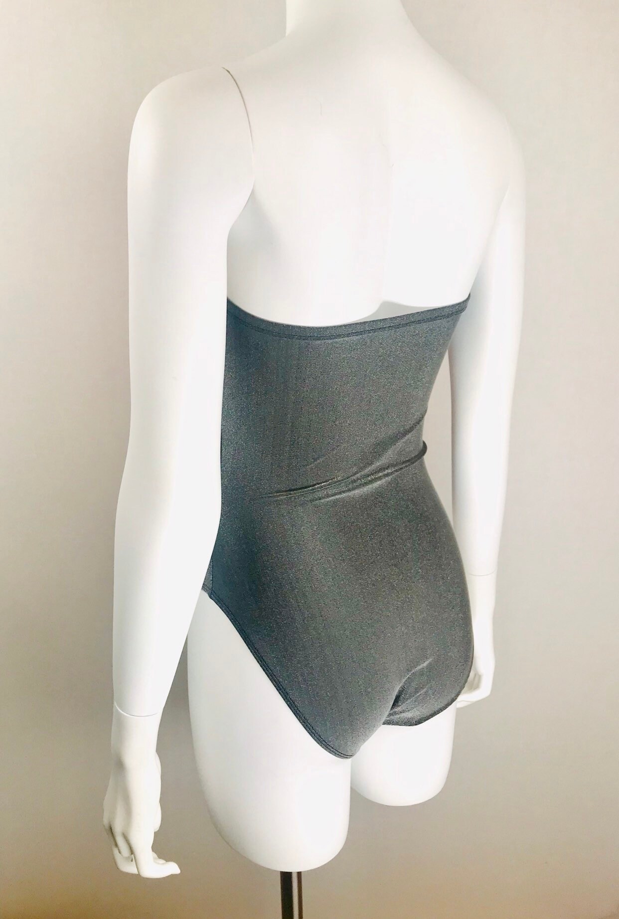 Vintage 80s 90s SOFTOUCH Metallic Sparkly Pink Gray Color Blocked ~ One ...