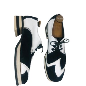 Men's Size 10.5 | Vintage 1970s Flagg Bros Black and White Leather ...