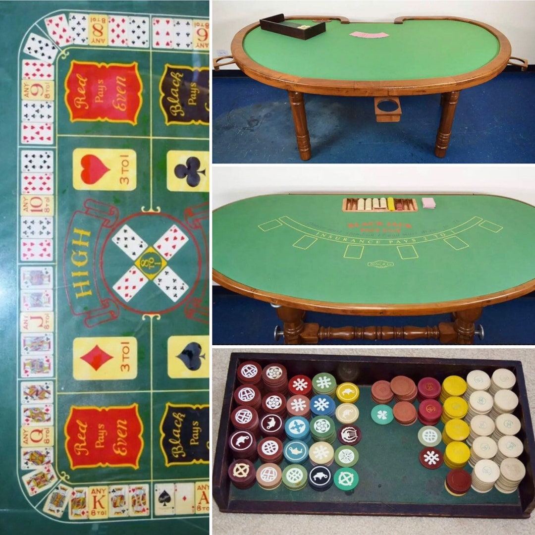 Antique 1930s Illegal Gambling Chicago Speakeasy Casino Taylor Co Poker ...