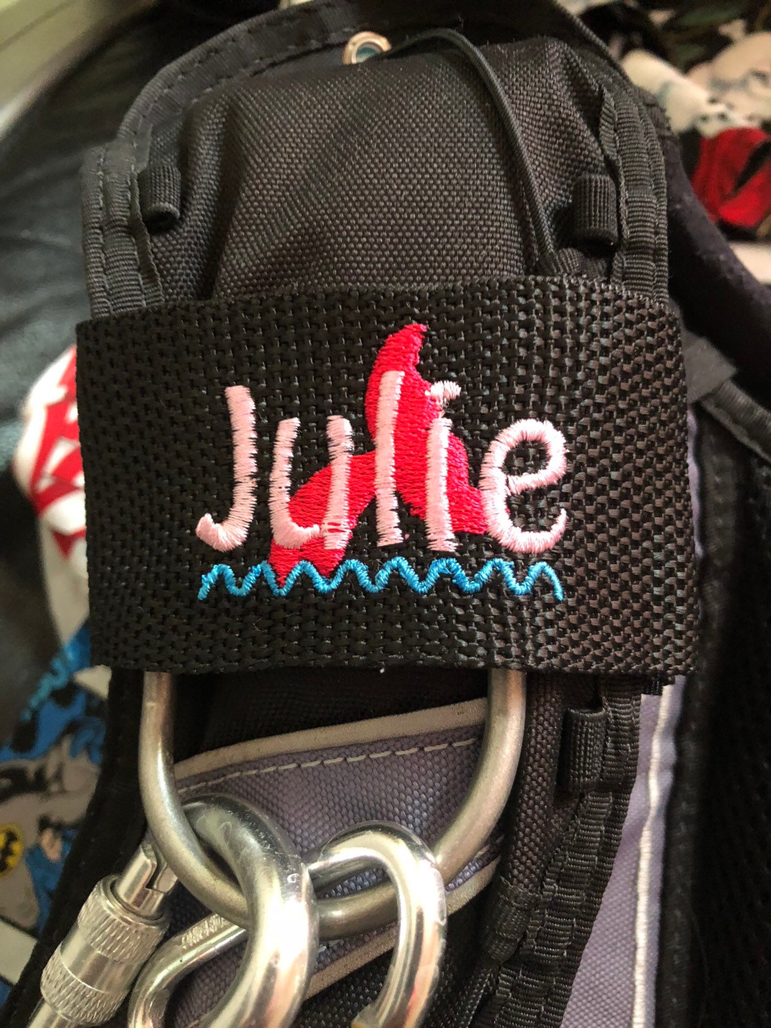 Personalized Embroidered Scuba BCD Name Tag Badge Whale Tail - Etsy