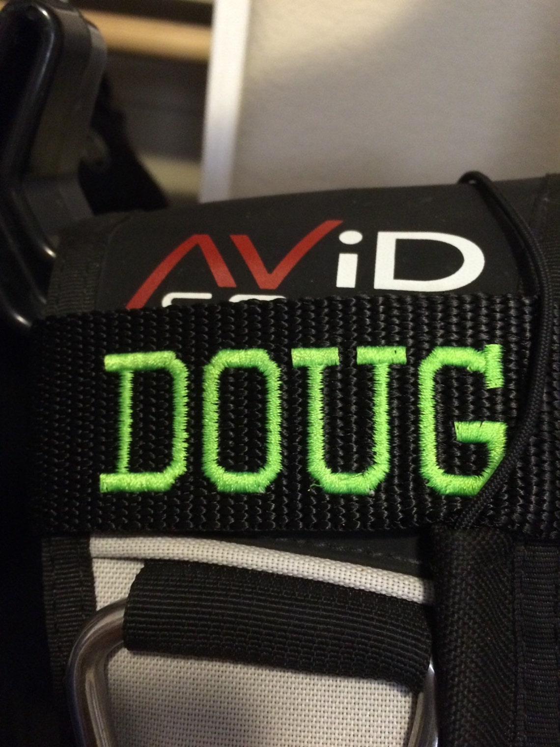 Personalized Embroidered Scuba BCD Name Tag Badge | Etsy