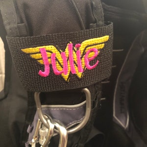 Personalized Embroidered Scuba BCD Name Tag Badge - Etsy