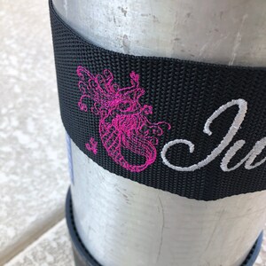 Personalized Embroidered Scuba Tank Strap Mermaid. - Etsy
