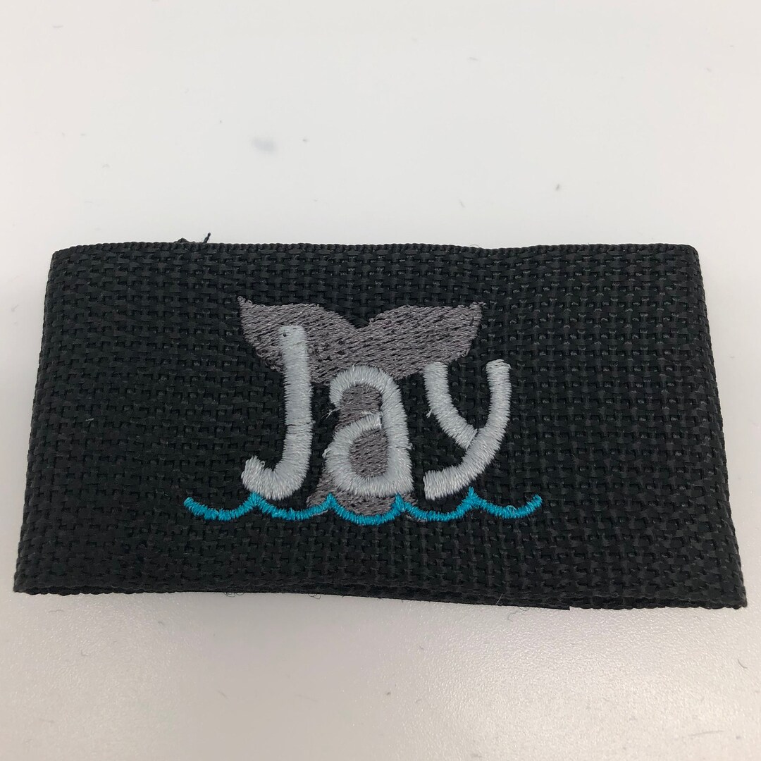 Personalized Embroidered Scuba BCD Name Tag Badge Whale Tail - Etsy