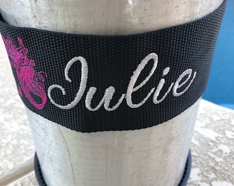 Personalized Embroidered Scuba Tank Strap Full Mermaid - Etsy