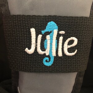 Personalized Embroidered Scuba BCD Name Tag Badge Jellyfish - Etsy