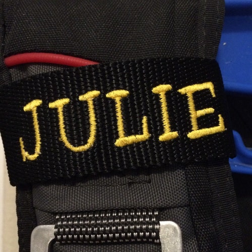 Personalized Embroidered Scuba BCD Name Tag Badge | Etsy