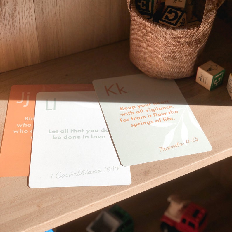 ABC Scripture Cards summer ABC Bible Verse Cards Scripture - Etsy