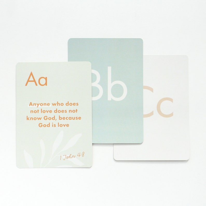 ABC Scripture Cards summer ABC Bible Verse Cards Scripture - Etsy