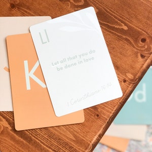 ABC Scripture Cards (summer), ABC Bible Verse Cards, Scripture Memory ...