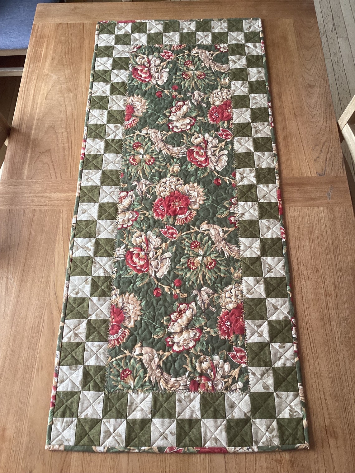 April Cornell Checkerboard Quilted Table Runner II 48 X 20 1/2 - Etsy