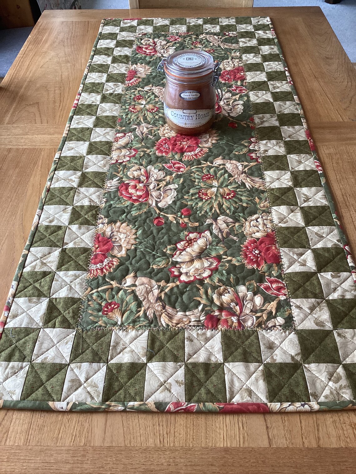 April Cornell Checkerboard Quilted Table Runner II 48 X 20 1/2 - Etsy
