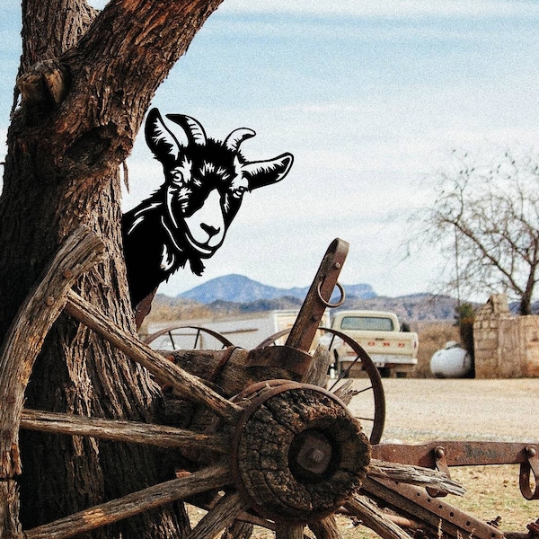 Metal Goats Yard Art - Etsy