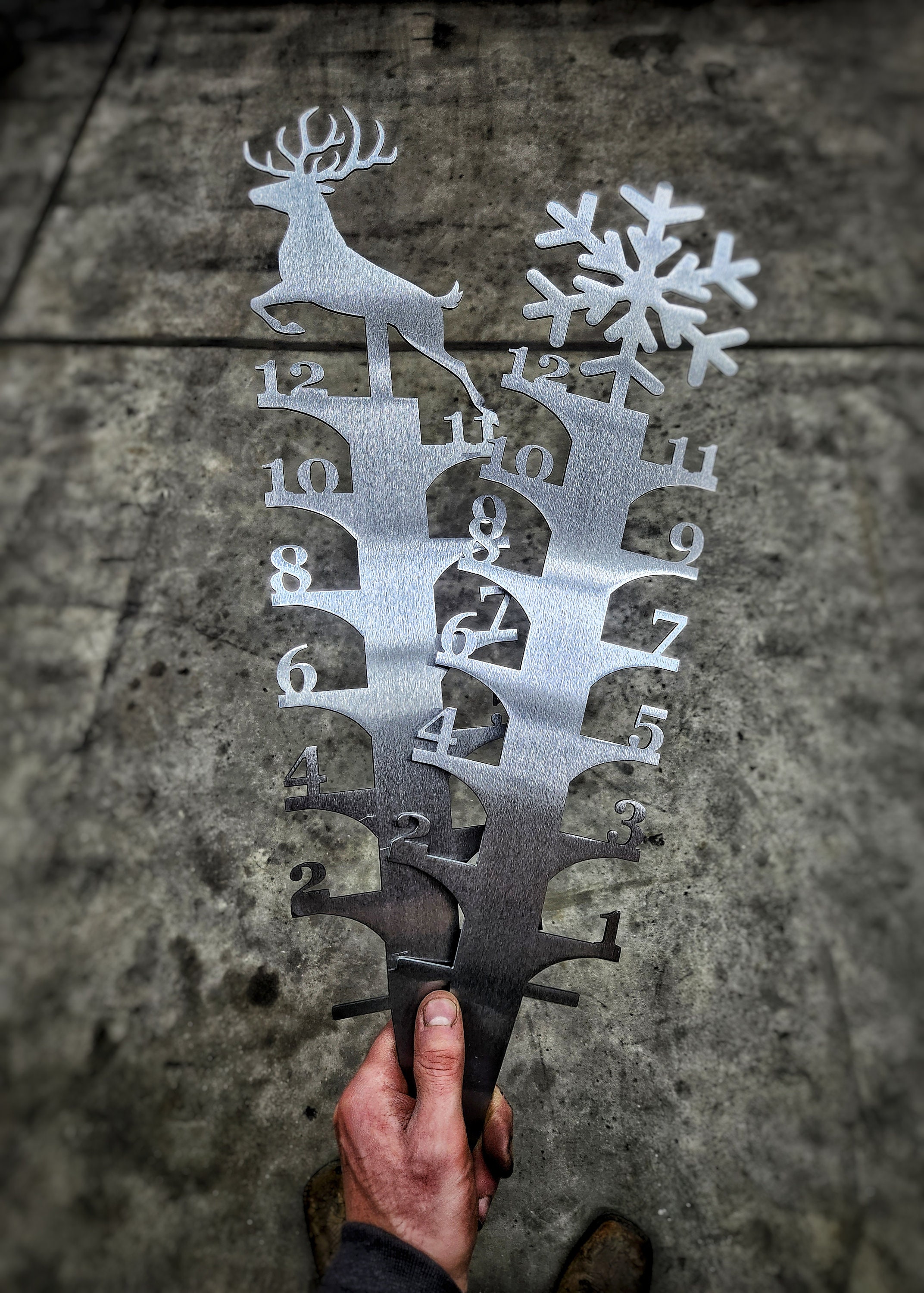 Reindeer Snow Gauge / Snow Ruler / Snow Stake / Snow Depth Gauge ...