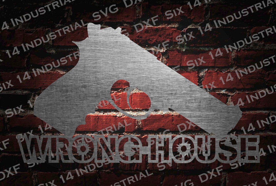 DXF Wrong House SVG DXF - Etsy