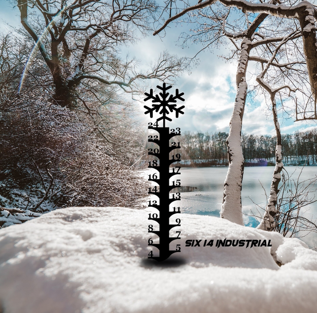 Snowflake Snow Gauge / Snow Ruler / Snow Stake / Snow Depth Gauge ...