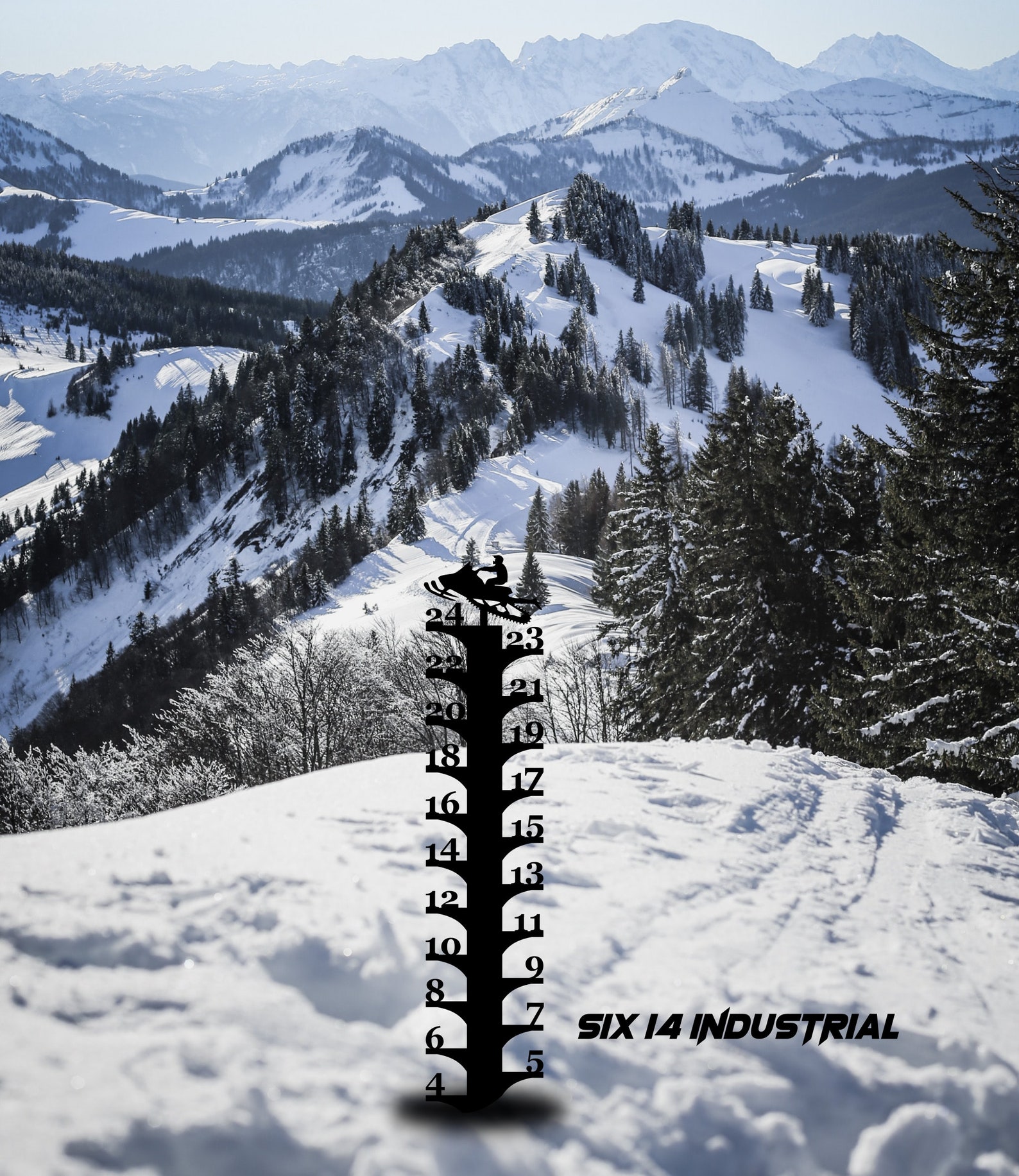 Snowmobile Snow Gauge / Snow Ruler / Snow Stake / Snow Depth Gauge ...