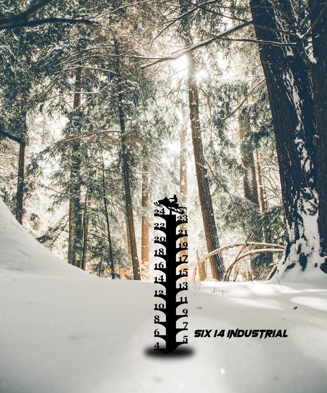 Snowmobile Snow Gauge / Snow Ruler / Snow Stake / Snow Depth - Etsy