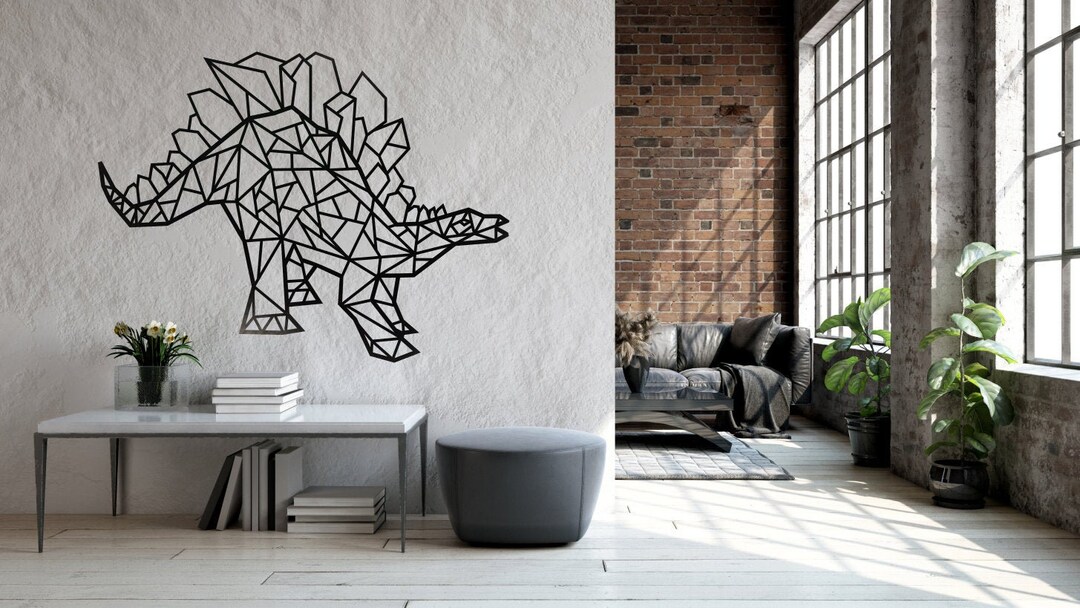 Stegosaurus Geometric Dinosaurs - Etsy