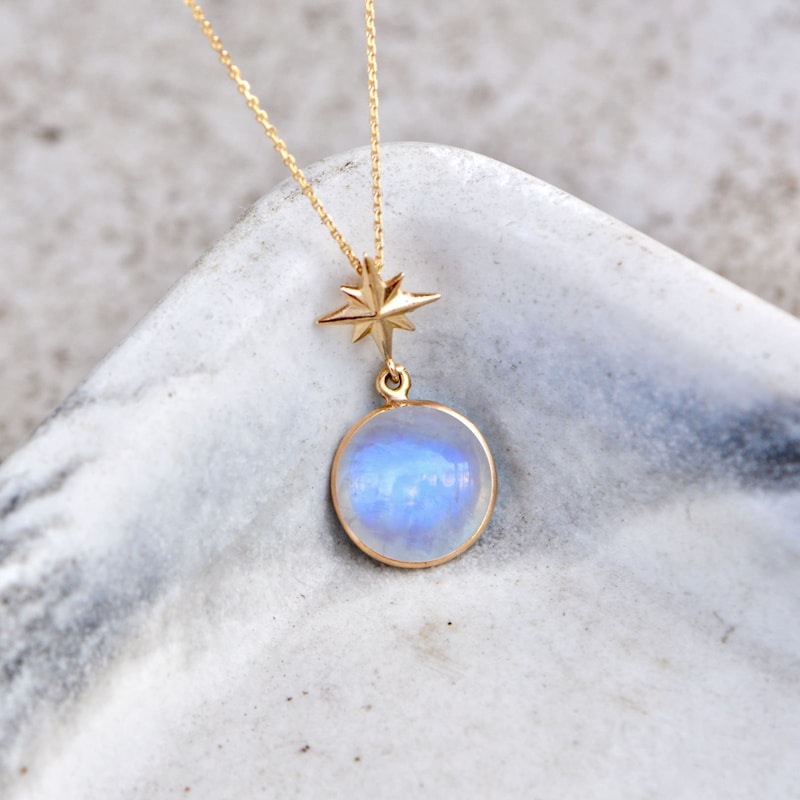 Moonstone Necklace - Etsy
