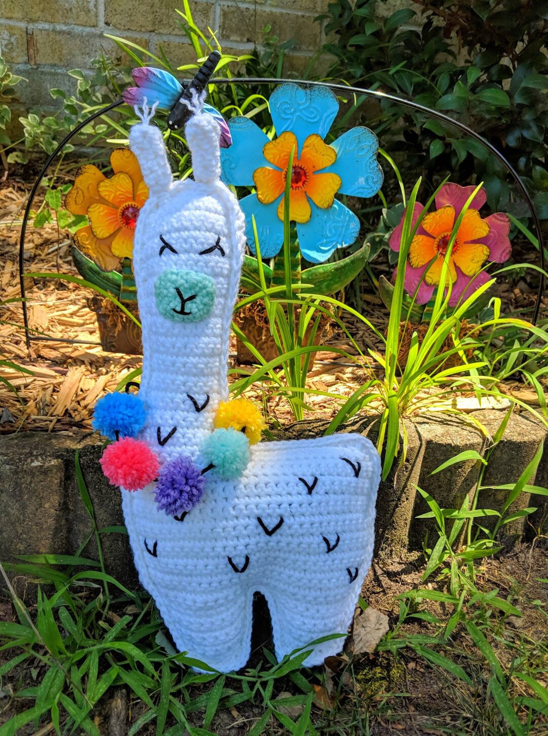 Large Plush Llama. Llama Decor. Llama Toy. Alpaca Plush. Colorful ...