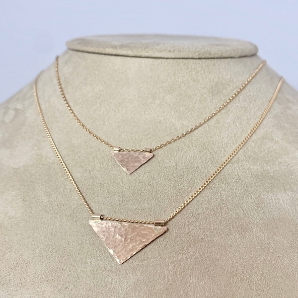 14k Gold Filled Triangle - Etsy