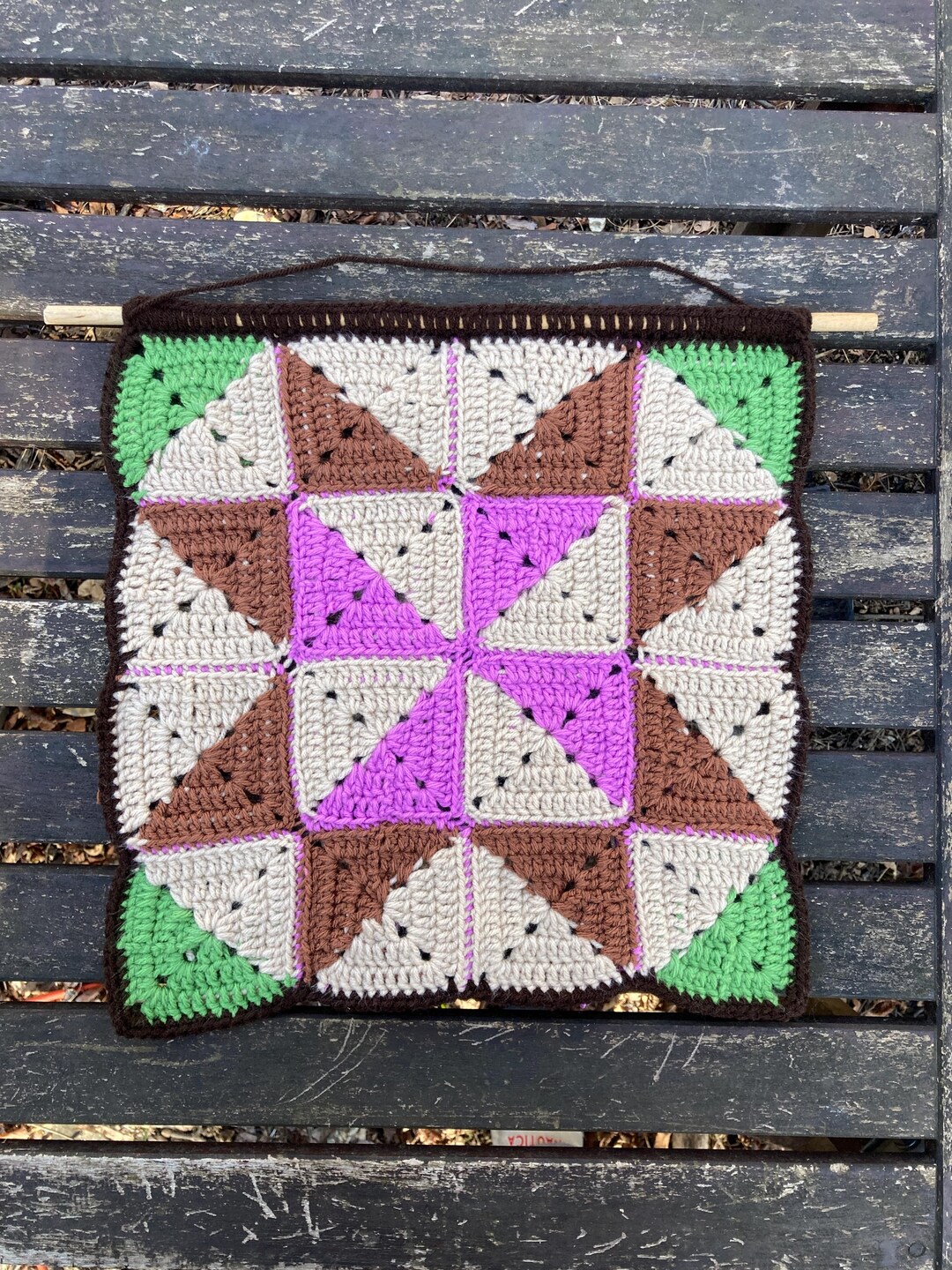 Star Quilt Inspired Crochet Tapestry - Etsy