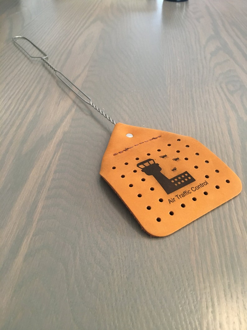 Genuine Leather Fly Swatter with a Durable stainless steel | Etsy