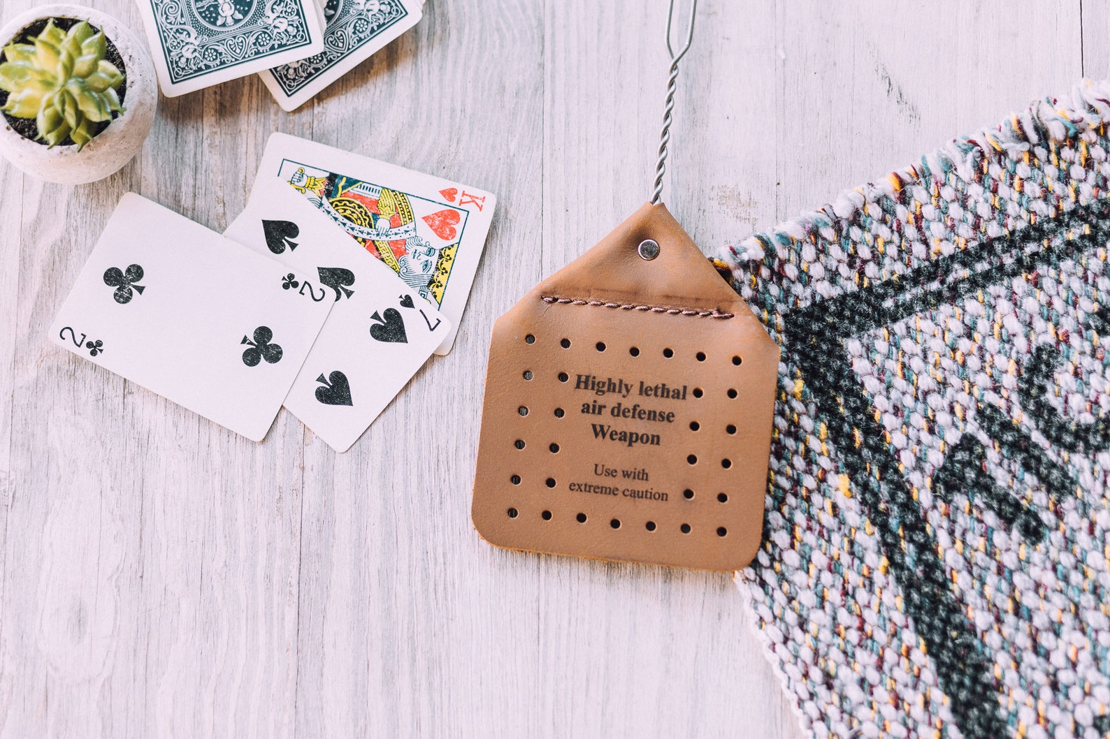 Leather Fly Swatter With Stainless Steel Handle - Etsy