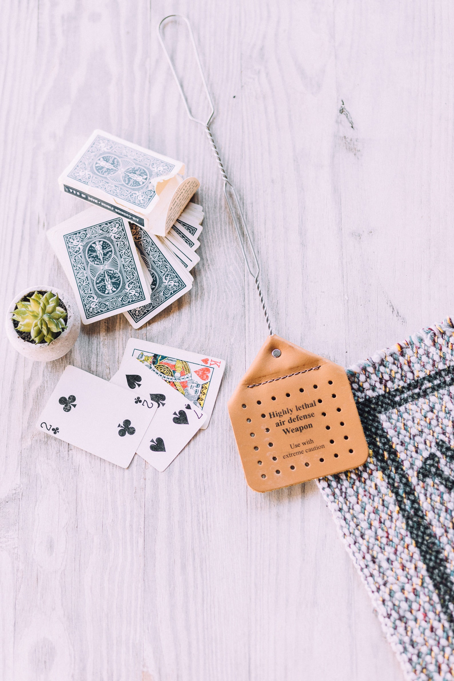Leather Fly Swatter With Stainless Steel Handle - Etsy