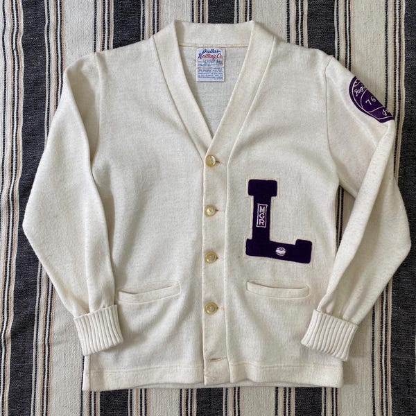 Letterman Sweater - Etsy