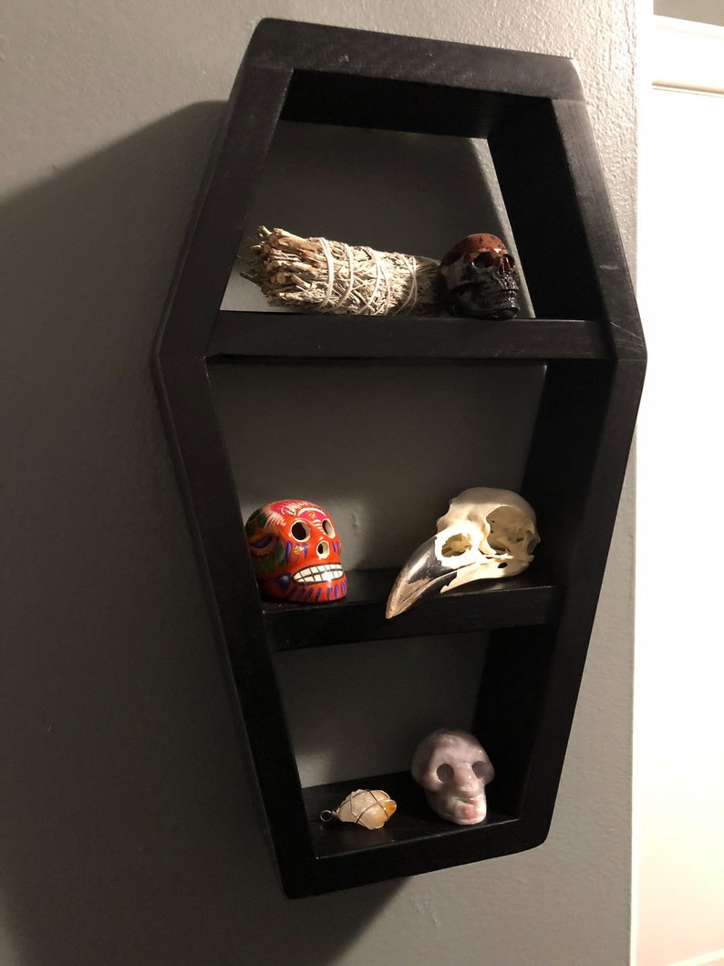 Coffin Wall Shelf Coffin Display Shelf Collectible Shelving | Etsy
