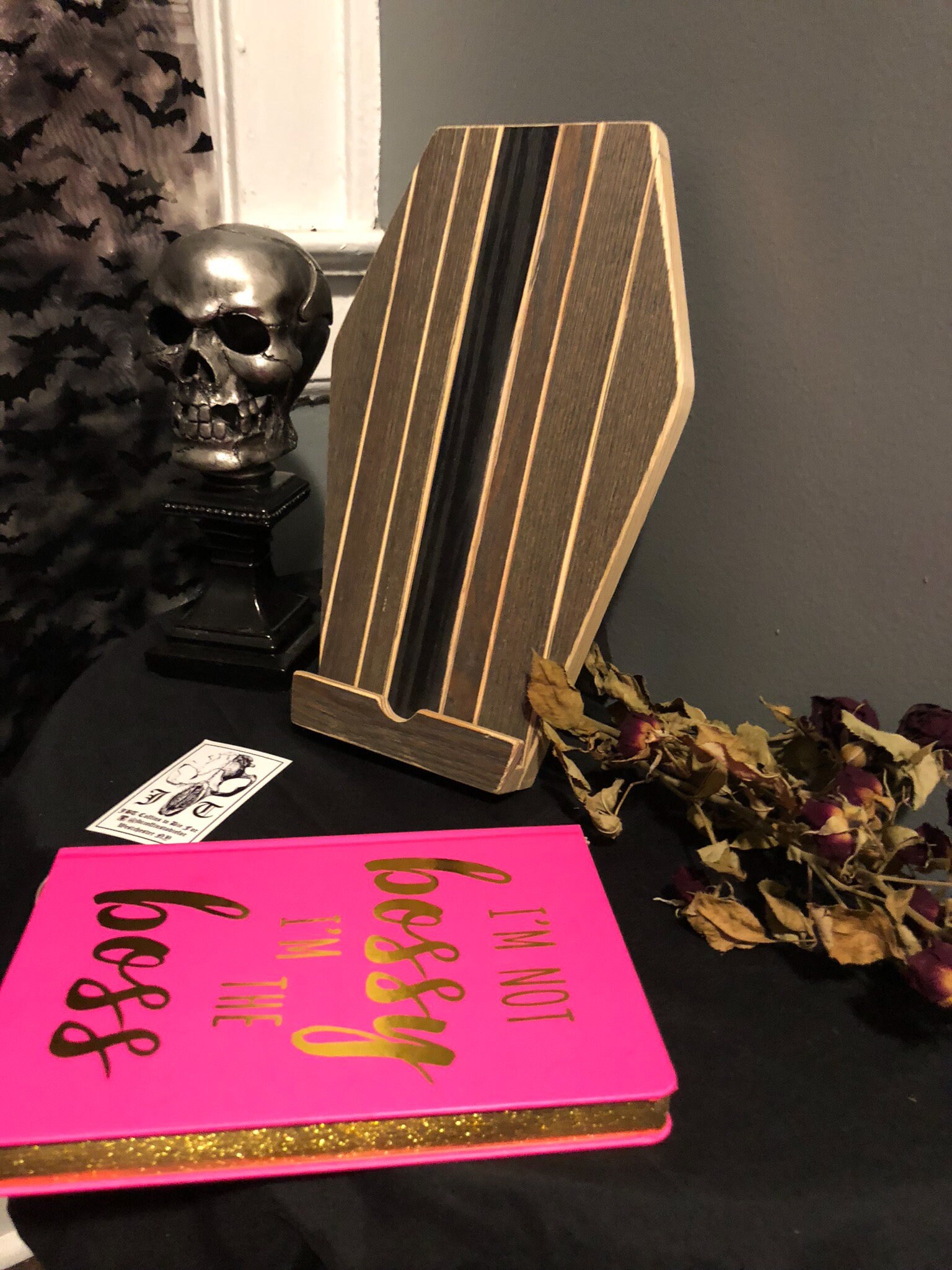 Coffin Shaped Rustic Wooden iPad Stand Tablet-Holder | Etsy