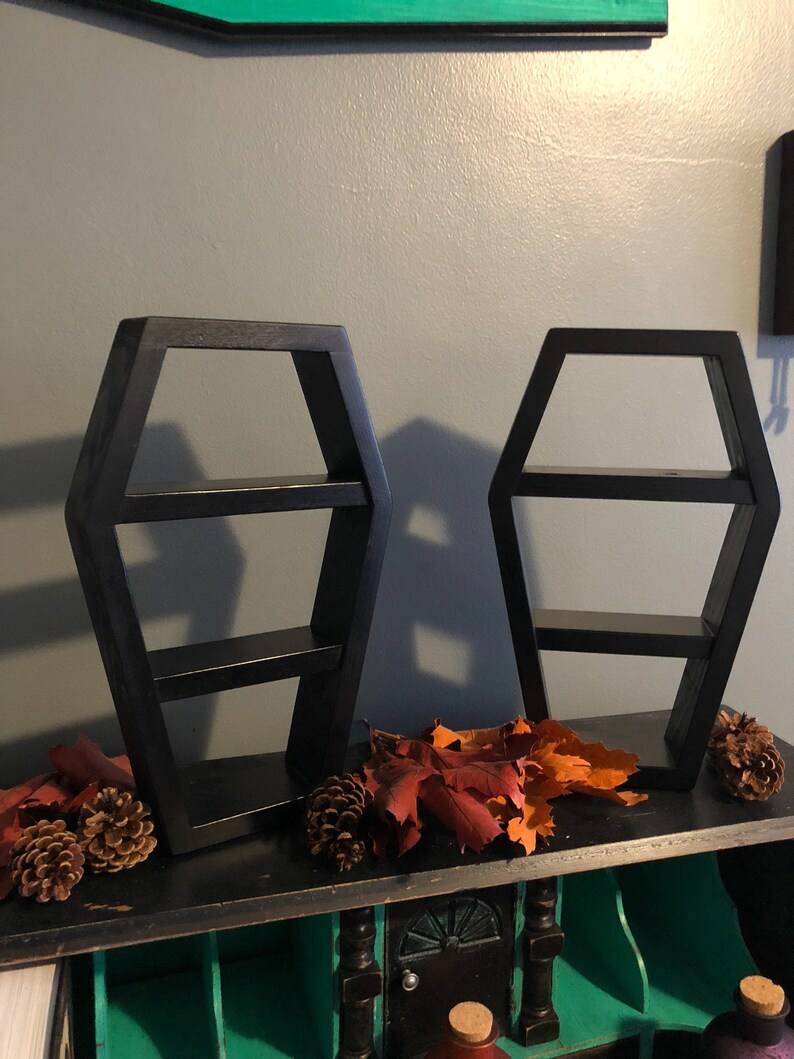 Coffin Wall Shelf Coffin Display Shelf Collectible Shelving | Etsy