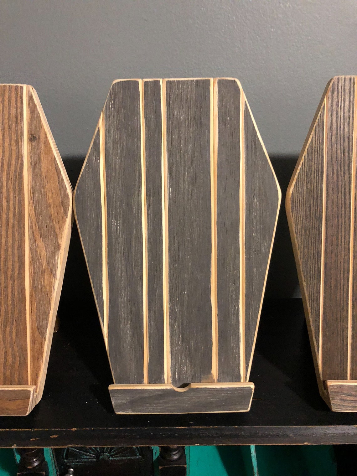 Coffin Shaped Rustic Wooden iPad Stand Tablet-Holder | Etsy