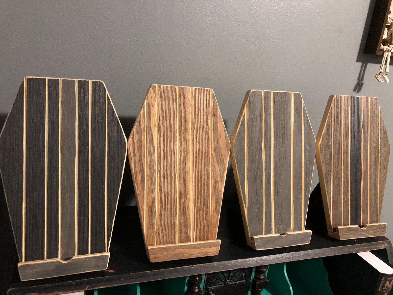 Coffin Shaped Rustic Wooden iPad Stand Tablet-Holder | Etsy