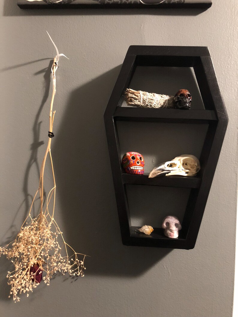 Coffin Wall Shelf Coffin Display Shelf Collectible Shelving | Etsy