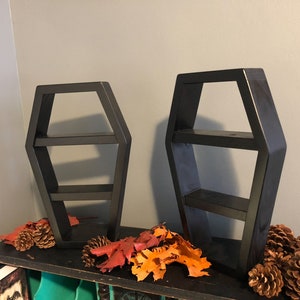 Coffin Wall Shelf, Coffin Display Shelf, Collectible Shelving ...
