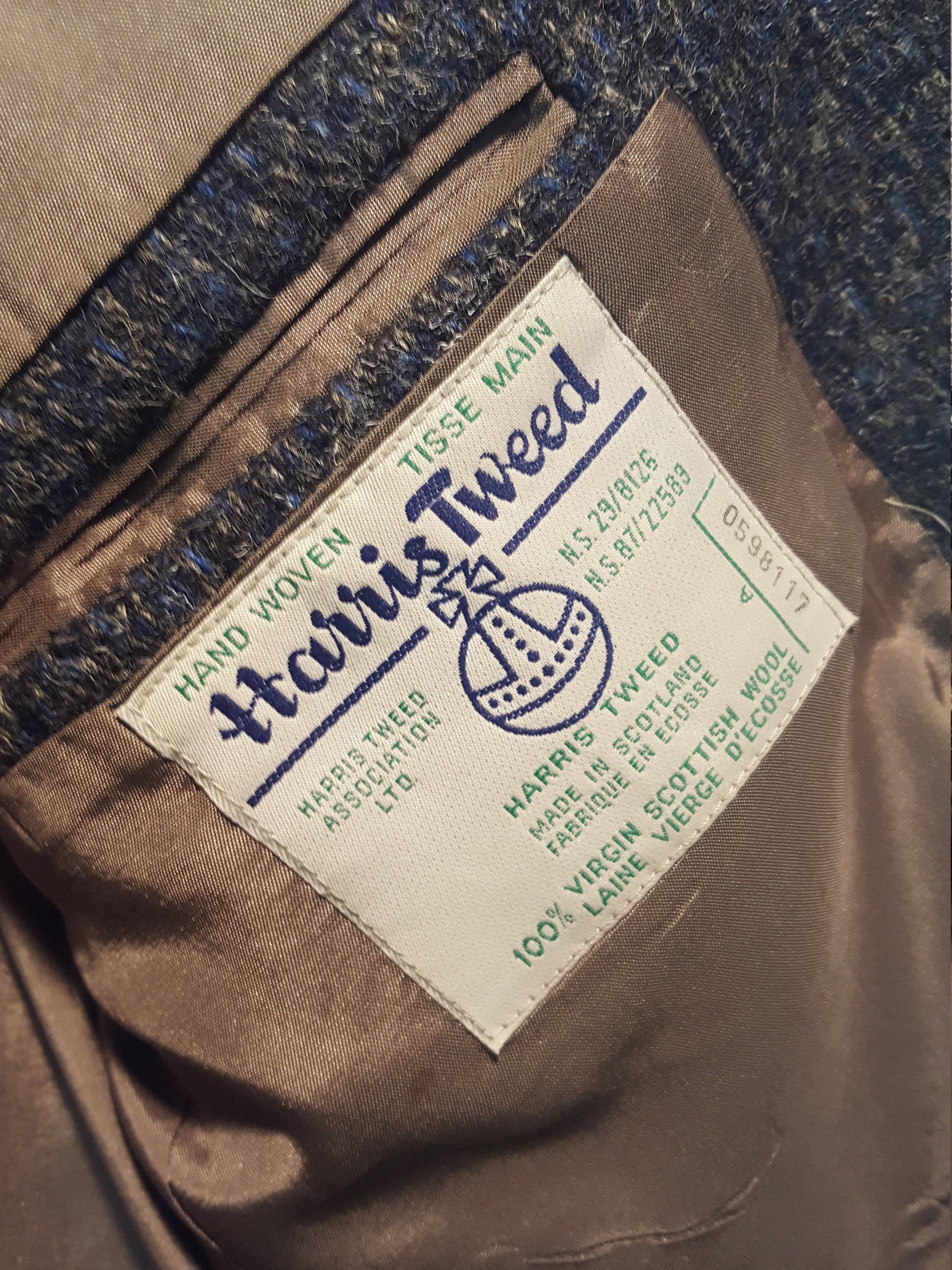 Harris Tweed Size 41 L Amazing Blue Weave - Etsy UK