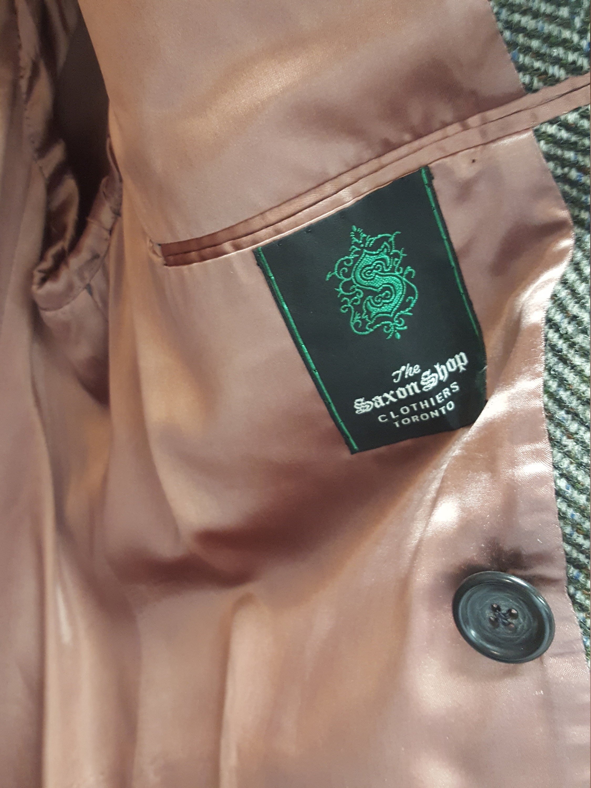 Crombie 38/40S Top Coat Vintage Tweed Doble Breasted | Etsy