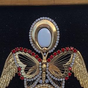 Guardian Angel Framed Jewelry Art Home Decor With Vintage Jewelry in ...