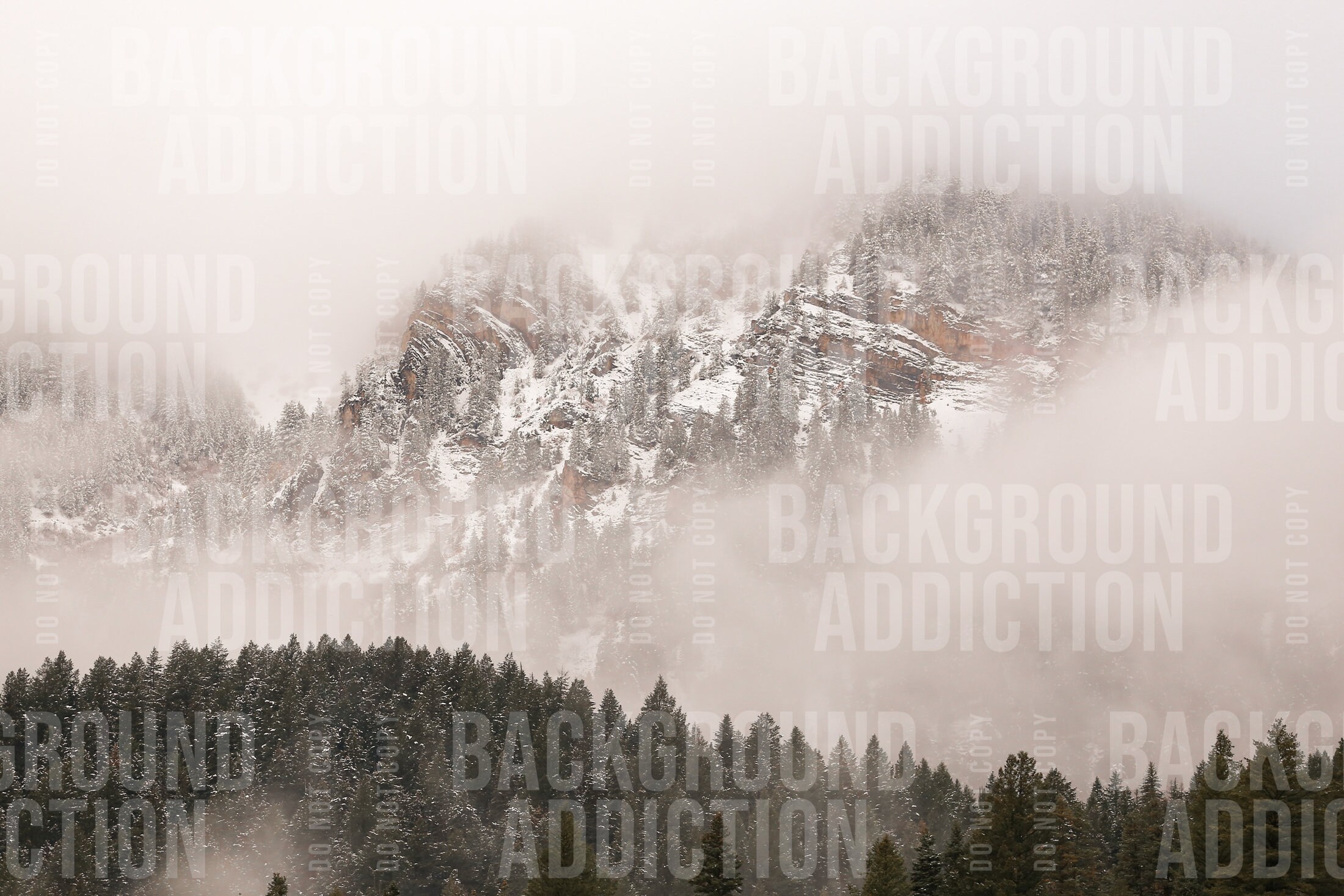12 Snowy Mountain Digital Backgrounds - Winter Photography Backdrops ...