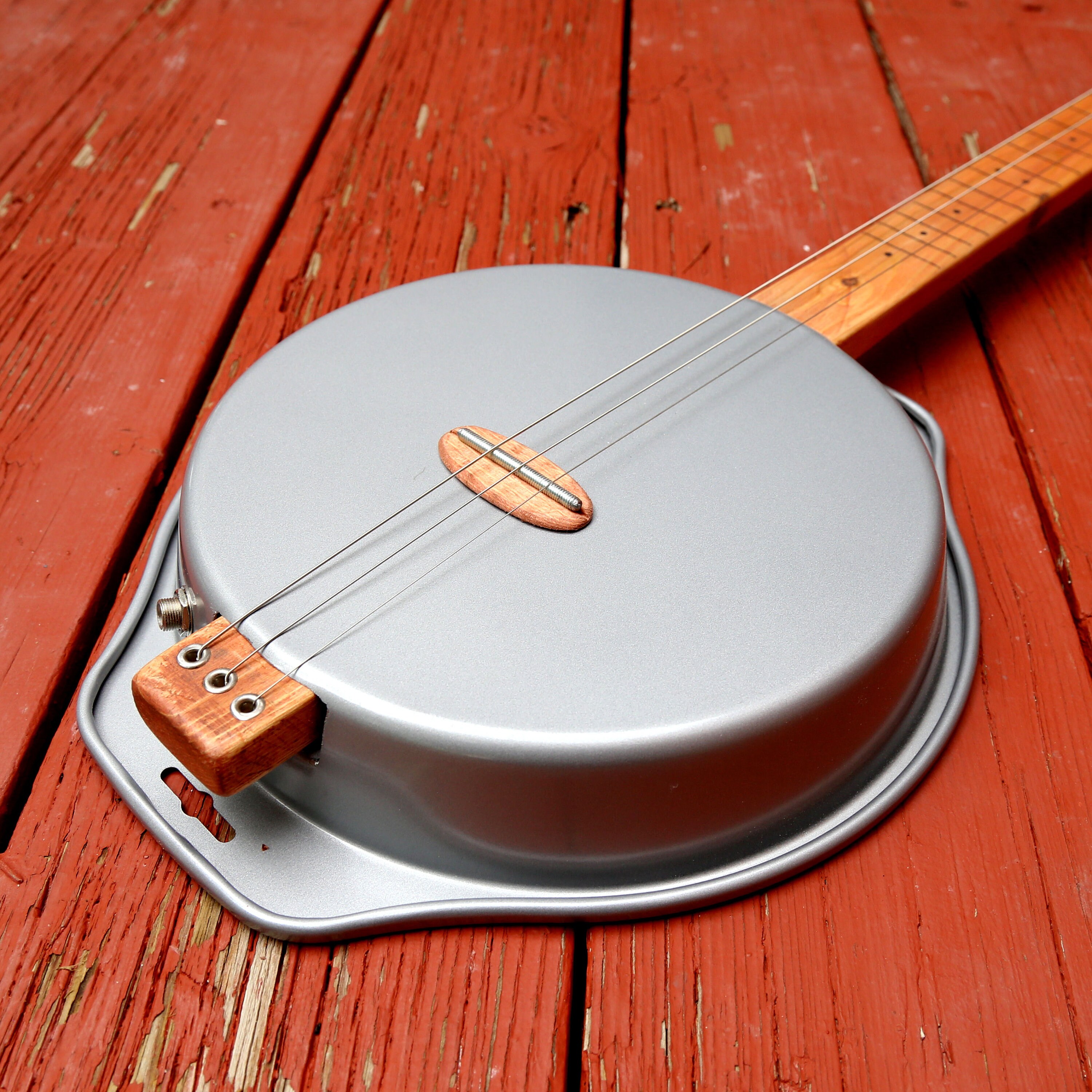 3-string Fretless Electric Cake Pan Guitar / Slide Guitar - Etsy