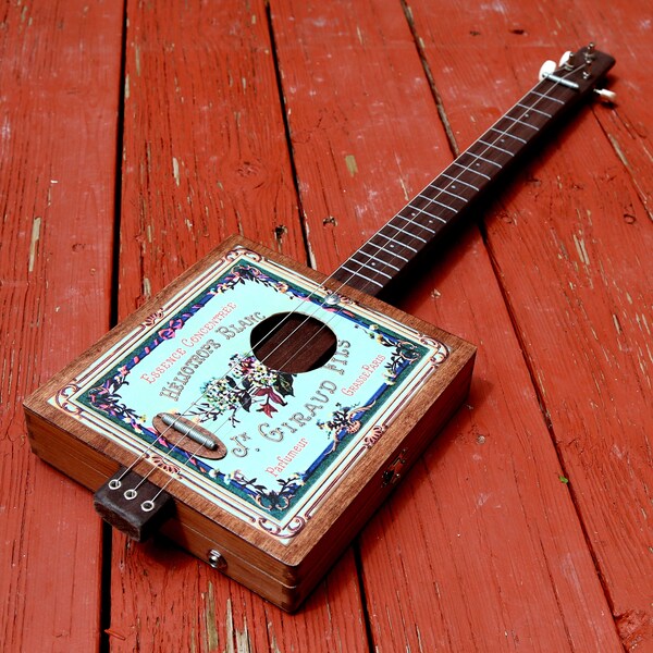 3 String Electric Cigar Box Guitar - Etsy